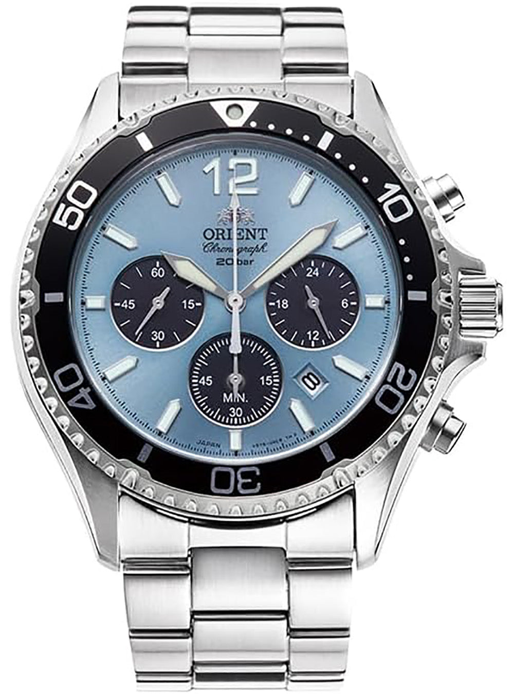 ORIENT SPORTS WATCH MAKO CHRONOGRAPH SOLAR-POWERED RN-TX0206L MADE IN ...