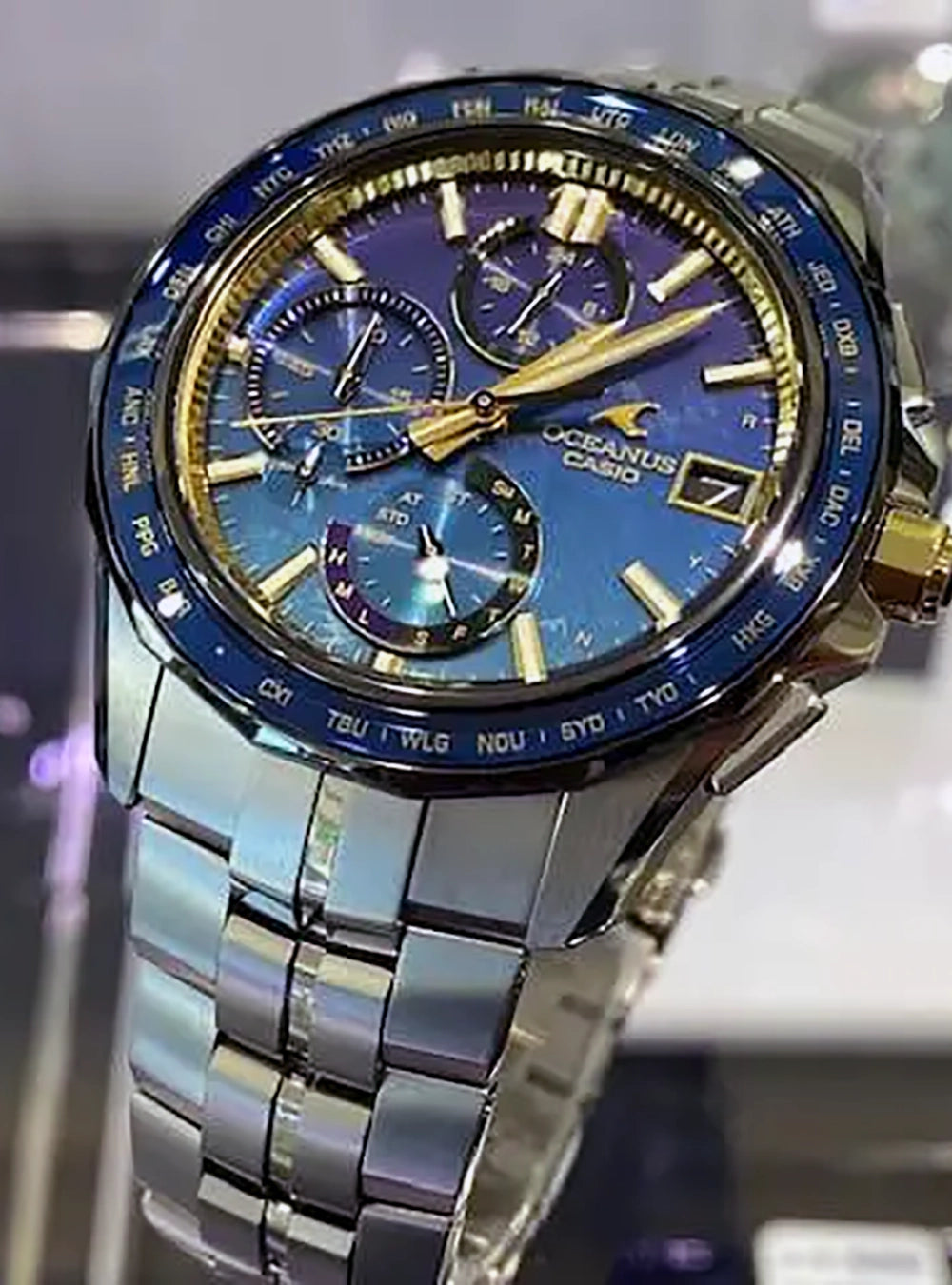 CASIO WATCH OCEANUS 50TH ANNIVERSARY MANTA S7000 SERIES OCW-S7000SS-2A ...