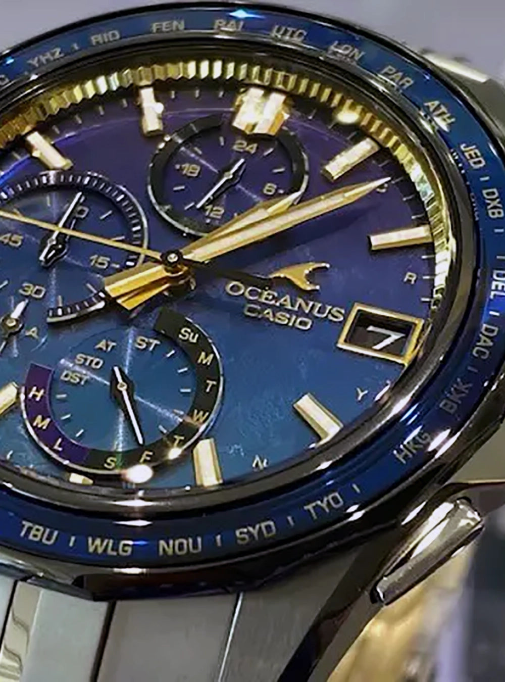 CASIO WATCH OCEANUS 50TH ANNIVERSARY MANTA S7000 SERIES OCW-S7000SS-2A ...