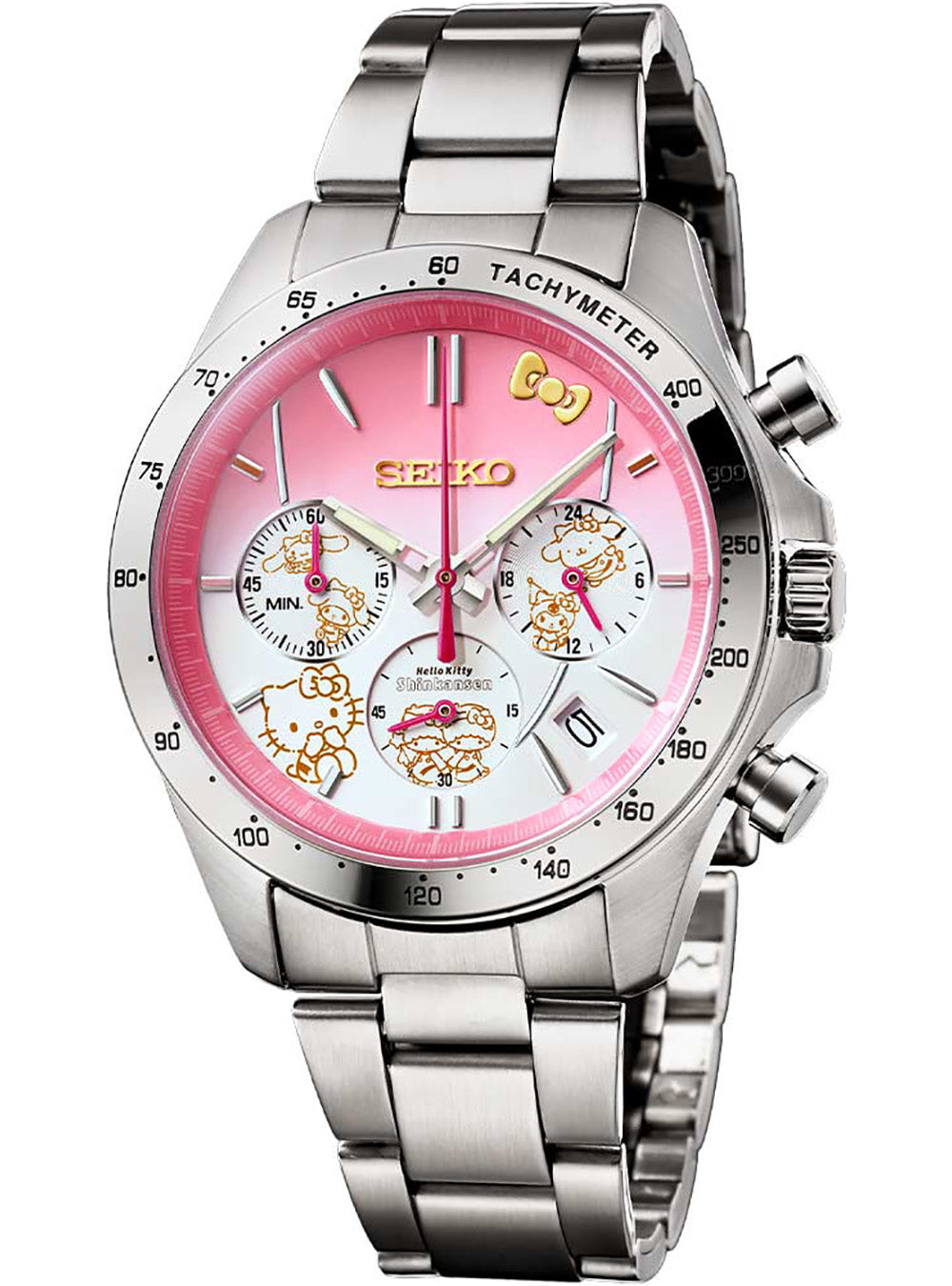 SEIKO HELLO KITTY SHINKANSEN WATCH HELLO KITTY 50TH ANNIVERSARY EDITIO ...