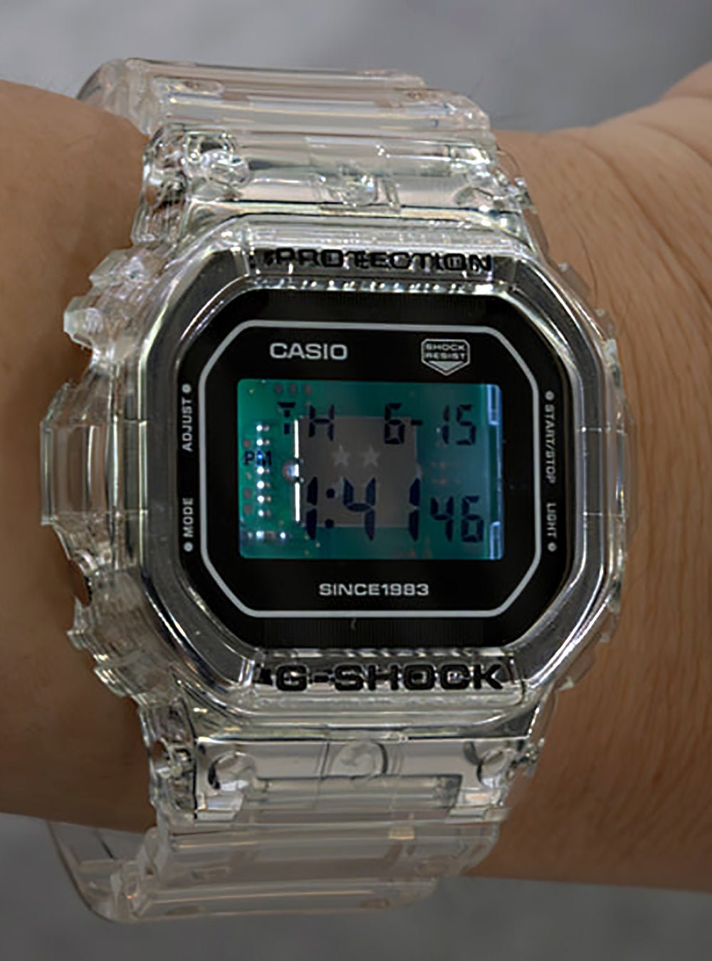 CASIO WATCH G-SHOCK 40TH ANNIVERSARY CLEAR REMIX DW-5040RX-7JR LIMITED ...