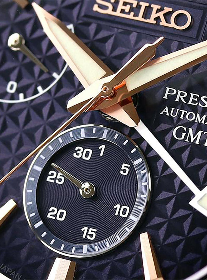 SEIKO PRESAGE PRESTIGE LINE AUTOMATIC GMT SHARP EDGED SERIES LIMITED E ...